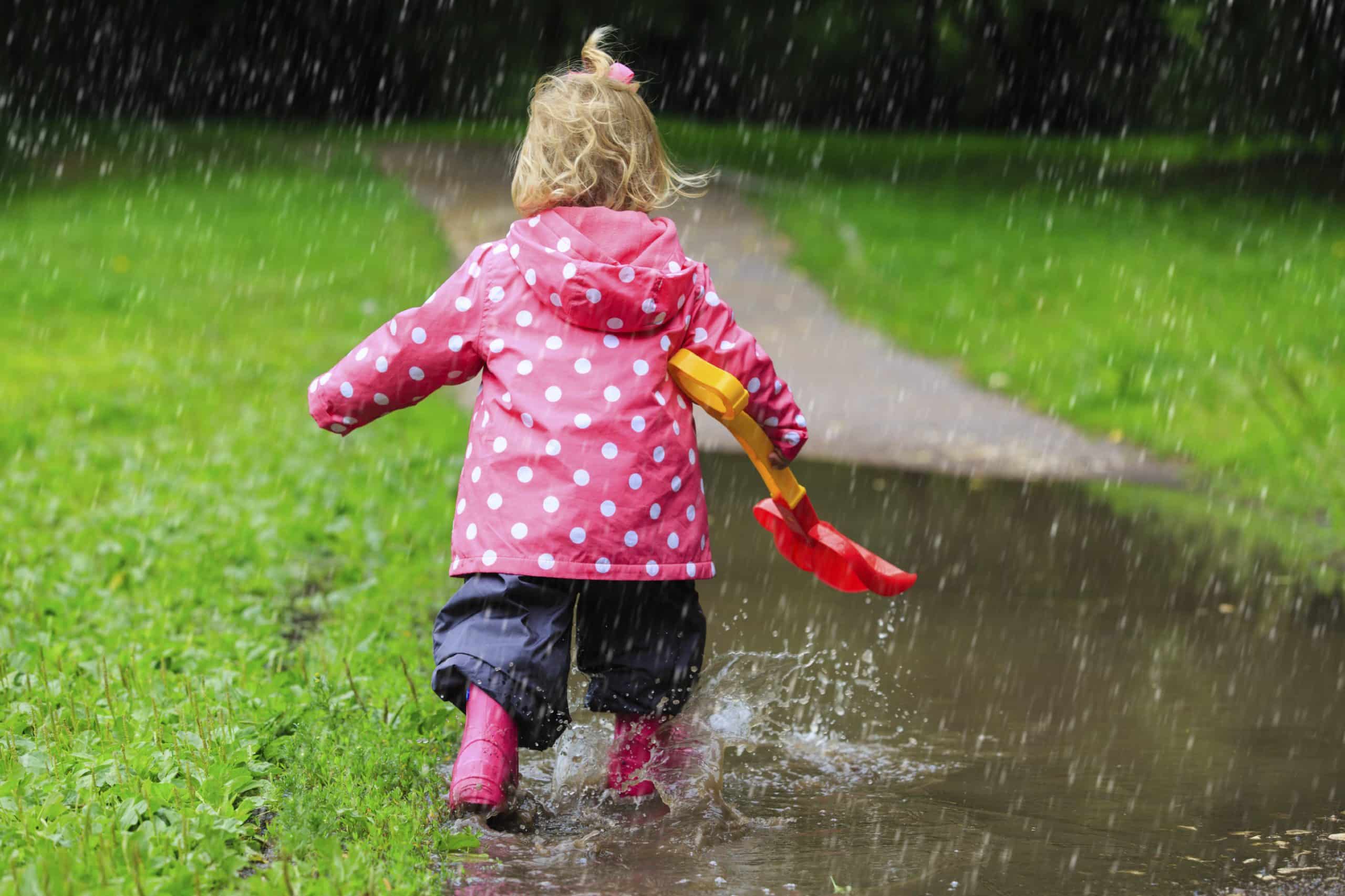 Playing in the Rain - Kinderberry Hill